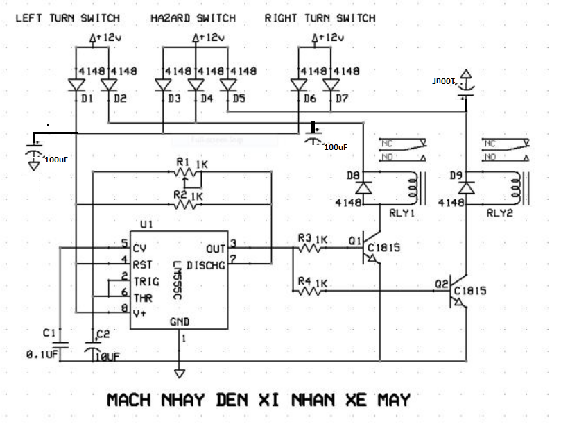 Hỏi về mạch chớp relay dùng ic555 - Dien Tu Viet Nam